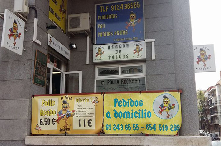 EL POLLO ROCKERO » Calle Francisco Villaespesa, 12. Madrid.